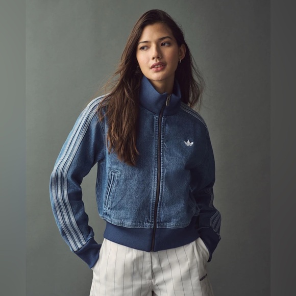 adidas | Jackets & Coats | Adidas Cropped Denim Jacket | Poshmark